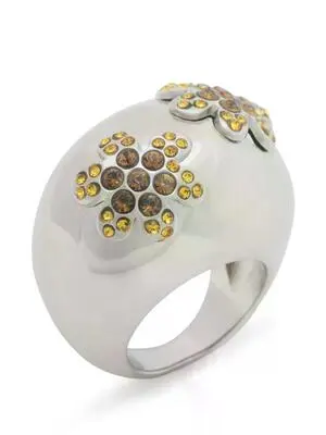 Marni Rhinestone Daisy Ring