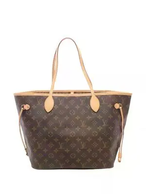 LOUIS VUITTON Monogram Neverfull Mm Tote Bag - Brown