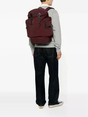 Emporio Armani Buckle-fastening Backpack - Red