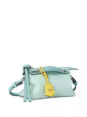 Fendi Mini The Way Selleria Grained-leather Tote Bag - Blue