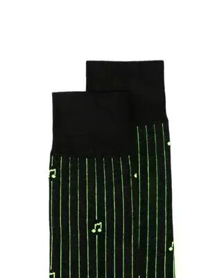 Paul Smith Music Note Pinstripe Socks