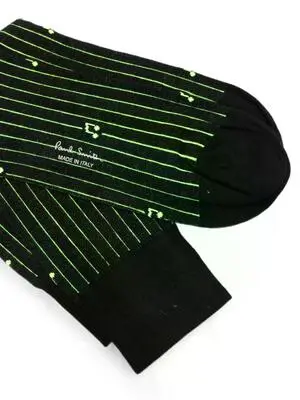 Paul Smith Music Note Pinstripe Socks
