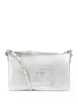 V°73 Top-zip Shoulder Bag - Silver