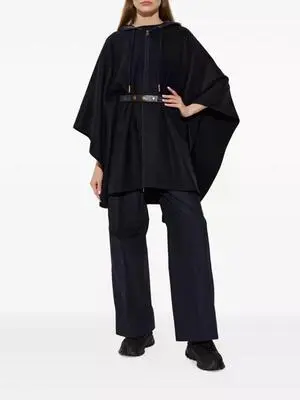 Moncler Hooded Belted Poncho