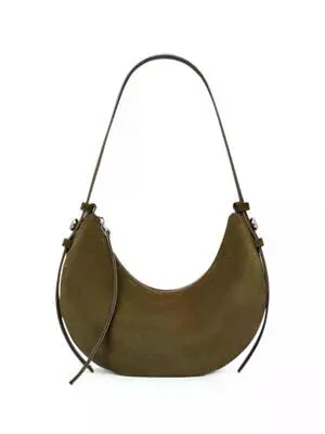 Tory Burch Romy Suede Half Moon Bag - Green