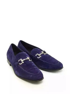 FERRAGAMO Gancini Loafers - Blue