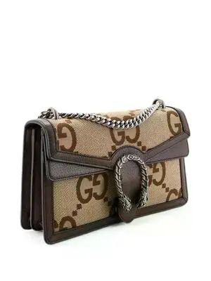 Gucci Dionysus Jumbo Gg Canvas Small Shoulder Bag - Brown