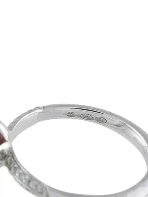 LB EXCLUSIVE Conch Pearl And Diamond 18k White Gold Ring