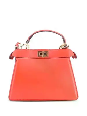 Fendi Peekaboo Iseeu Petite Bag In Leather - Red
