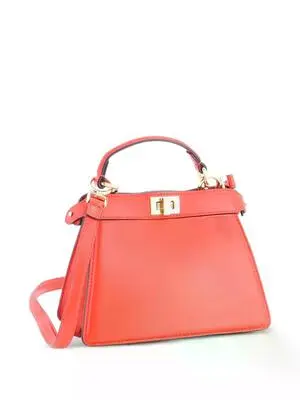 Fendi Peekaboo Iseeu Bag Leather Petite Crossbody Bag - Red