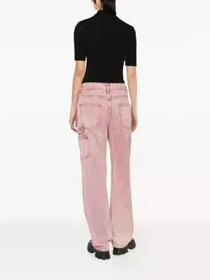 COURREGES Reedition Ribbed Knit High Neck T-shirt - Black