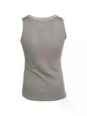 Gucci Gucci Rib-Knit Tank Top Grey
