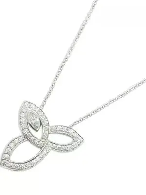 Harry Winston Platinum Diamond Lily Cluster Necklace