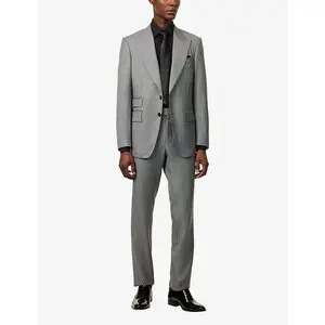 TOM FORD Shelton Single-breasted Wool Suit - Light Grey
