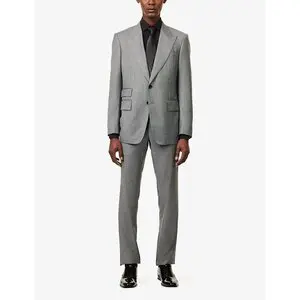 TOM FORD Shelton Single-breasted Wool Suit - Light Grey