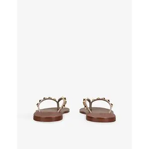 Valentino Garavani Rockstud Leather Sandals - Blush