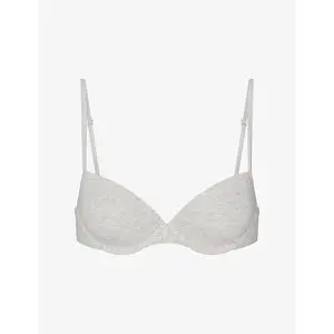 SKIMS Everyday Cotton T-shirt Bra - Light Heather Grey