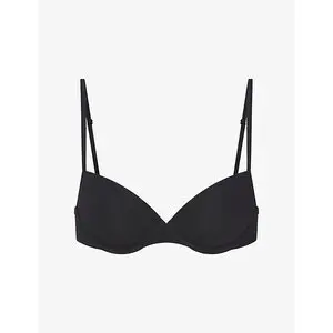 SKIMS Everyday Cotton T-shirt Bra - Onyx