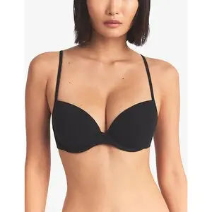 SKIMS Everyday Cotton T-shirt Bra - Onyx