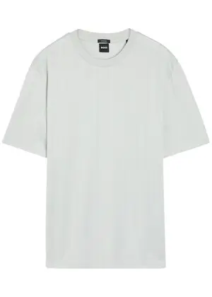 BOSS Textured-knit Cotton T-shirt