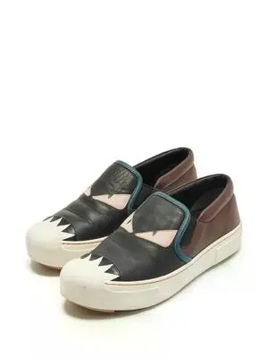 Fendi Monster Eyes Slip-on Sneakers