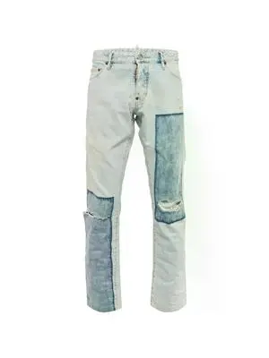 Dsquared2 Patch Detail Distressed Jeans