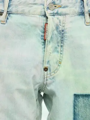 Dsquared2 Patch Detail Distressed Jeans