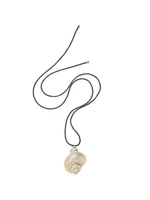 JENNIFER BEHR Liora Shell Pendant Necklace - Silver