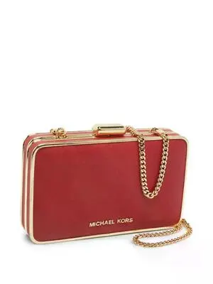 Michael Kors Saffiano Leather Minaudiere Clutch Bag