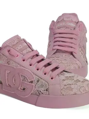Dolce & Gabbana Portofino Lace Sneakers