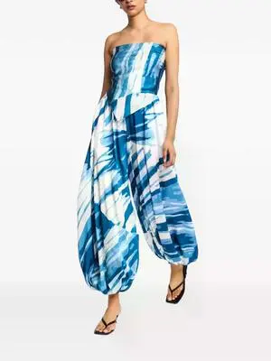 DIARRABLU Abstract Print Handkerchief Hem Top