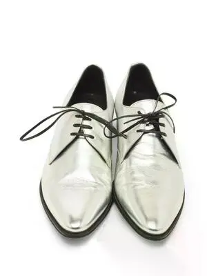 Celine Tone Metallic Lace-up Oxford Shoes