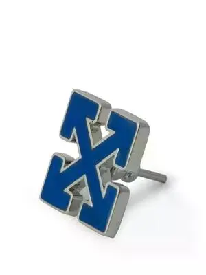 Off-White Enamel Arrow Earrings
