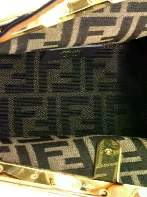 Fendi Small Raffia Shoulder Bag