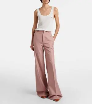 Chloé Virgin Wool Flared Trousers