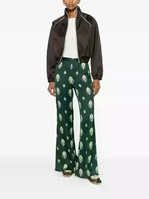 Sandro Ribbed-knit Button-placket Top