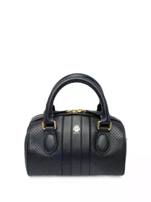 Bally Perforated Leather Tote Bag - Blue