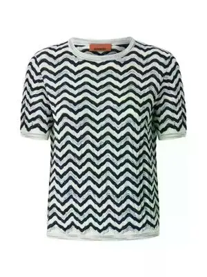 Missoni Zigzag Knit Short-sleeve Sweater
