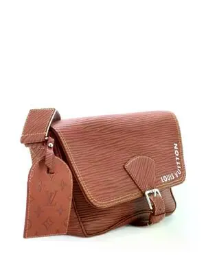 LOUIS VUITTON Montsouris Messenger Bag In Epi Leather - Brown