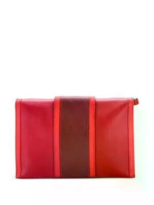 Hermès H Passant Clutch Shoulder Bag - Red