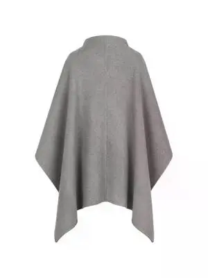 Alberta Ferretti Seam-detail Wool Cape