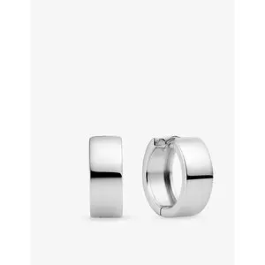 SIF JAKOBS Como Rhodium-plated Sterling Hoop Earrings - Silver
