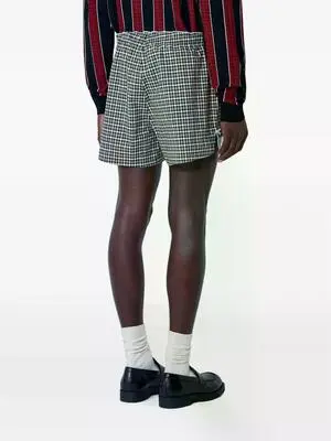 Martine Rose Lace-trimmed Checkered Shorts