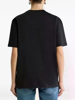 Etro Cotton T-shirt With Peacock Embellishment