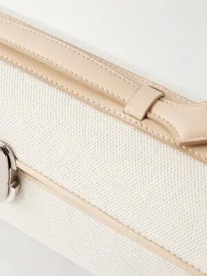 Savette Slim Symmetry Clutch In Canvas And Leather