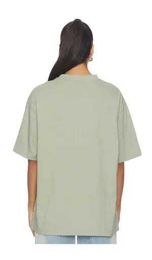 Calvin Klein Relaxed Standard Logo Crew Neck Tee - Green