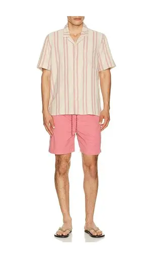 Faherty Brand Short Sleeve Cabana Towel Terry Shirt In . Also - Pink