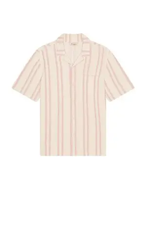 Faherty Brand Short Sleeve Cabana Towel Terry Shirt In . Also - Pink
