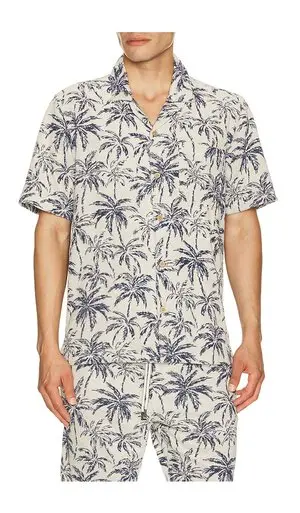 Faherty Brand Short Sleeve Cabana Towel Terry Shirt In . Also - Multi