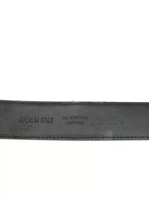 Moschino Logo Plaque Waist Belt